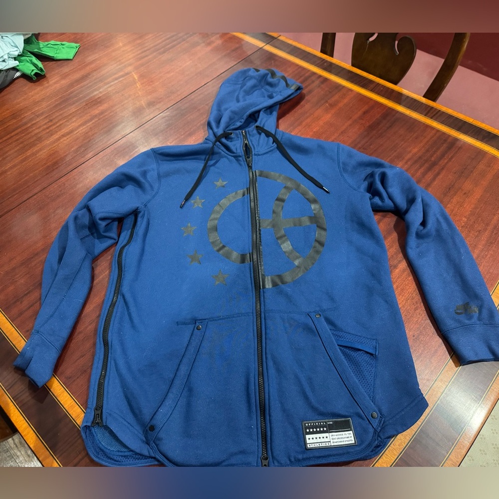 Vintage Nike Tech Blue Hoodie - Gem
